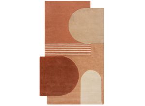 4255882023036 - Abstrakt-Geometrischer Wollteppich THAMES LILY - Kadima Design KADIMA DESIGN