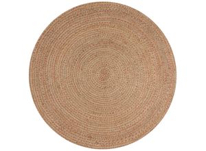 4255632536571 - Handgewebter Jute-Teppich in Naturtönen Eden Farbe Braun-Rosa 180x180 cm Kadima Design 4255632536571 - Handgewebter Jute-Teppich in Naturtönen Eden Farbe Braun-Rosa 180x180 cm Kadima Design