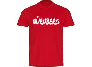 4068859530013 - multifanshop Herren T-Shirt - Nürnberg - Textmarker - Druck weiß - Männer