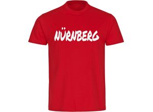 4068859529994 - multifanshop Herren T-Shirt - Nürnberg - Textmarker - Druck weiß - Männer