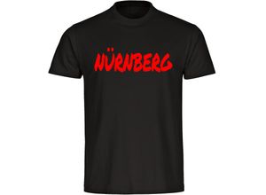 4068859529925 - multifanshop Herren T-Shirt - Nürnberg - Textmarker - Druck rot - Männer