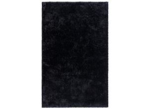 4255632536045 - Hochflor-Teppich Dovel - Recyceltes Polyester - Nachhaltig & Weich Farbe Schwarz 160x230 cm Kadima Design