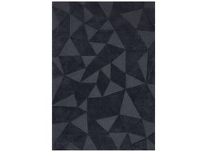 4255632538186 - Luxus-Wollteppich mit Geometrischem Muster - Deben Troy  Farbe Anthrazit 120x170 cm Kadima Design