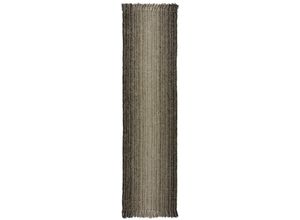 4255632538346 - Luxus Handgewebter Teppich - Jute & Wolle Mix - Weaver Farbe Grau 60x230 cm Kadima Design