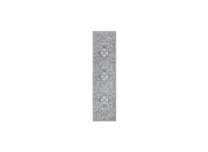 4255632543500 - Maschinenwaschbarer Traditioneller Vintage-Teppich aus recycelten Fasern rutschfest - Hald Farbe Türkis 60x230 cm Kadima Design 4255632543500 - Maschinenwaschbarer Traditioneller Vintage-Teppich aus recycelten Fasern rutschfest - Hald Farbe Türkis 60x230 cm Kadima Design