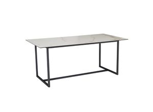 4255632564321 - Esszimmertisch Marmor-Look Elegant 180x90x76cm Glas-Keramik & Metall Weiß Hochglanz Kratzfest & Pflegeleicht Arctic Kollektion Kadima Design 4255632564321 - Esszimmertisch Marmor-Look Elegant 180x90x76cm Glas-Keramik & Metall Weiß Hochglanz Kratzfest & Pflegeleicht Arctic Kollektion Kadima Design