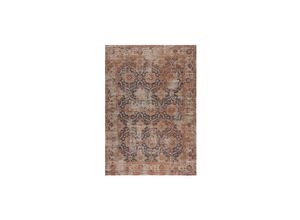 4255632544170 - Handgewebter Vintage Teppich in Rot-Blau Jute & Chenille Leicht zu pflegen - Wensley 200x290 cm Kadima Design