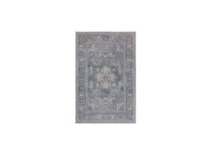 4255632543470 - Maschinenwaschbarer Traditioneller Vintage-Teppich aus recycelten Fasern rutschfest - Hald Farbe Türkis 120x170 cm Kadima Design 4255632543470 - Maschinenwaschbarer Traditioneller Vintage-Teppich aus recycelten Fasern rutschfest - Hald Farbe Türkis 120x170 cm Kadima Design
