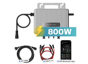 4255656236839 - EcoFlow Stream Mikro-Wechselrichter 800 W –für Balkonkraftwerk Plug-&-Play mit 2× MPPT IP67 WLAN & Bluetooth inkl 5 m Anschlusskabel + 4× 1 m Solar-Verlängerungskabel 4255656236839 - EcoFlow Stream Mikro-Wechselrichter 800 W –für Balkonkraftwerk Plug-&-Play mit 2× MPPT IP67 WLAN & Bluetooth inkl 5 m Anschlusskabel + 4× 1 m Solar-Verlängerungskabel