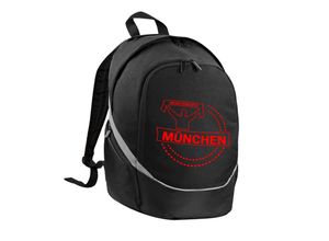 4068859141790 - multifanshop Rucksack - München rot - Meine Fankurve - Druck rot - Tasche