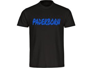 4068859536411 - multifanshop Herren T-Shirt - Paderborn - Textmarker - Druck blau - Männer