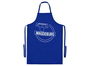 4068859544591 - multifanshop Grillschürze - Magdeburg - Meine Fankurve - Druck weiß - Schürze