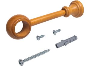 4016318034787 - Träger Thüringen braun (kirschbaum) L165cm Gardinenstangenhalterungen für Gardinenstangen Ø 28 mm