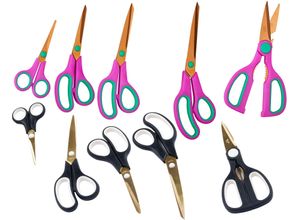4019256021185 - Scheren-Set KING Easycut Scheren bunt Schneidehilfen und Scheren 5 Scheren Edelstahlklingen Titan beschichtet Soft-Touch Griffe 4019256021185 - Scheren-Set KING Easycut Scheren bunt Schneidehilfen und Scheren 5 Scheren Edelstahlklingen Titan beschichtet Soft-Touch Griffe