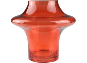 4056422204966 - Dekovase AM DESIGN Vibrant orangefarbene Glasvase orange B20cm H20cm Glas Vasen für einen fröhlichen Akzent