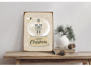 4067437115345 - Alu-Dibond-Druck QUEENCE Schneekugel braun (farbe bild(er) braun) B20cm H30cm T02cm Alu Dibond Bilder Merry Christmas Nussknacker Schild 4067437115345 - Alu-Dibond-Druck QUEENCE Schneekugel braun (farbe bild(er) braun) B20cm H30cm T02cm Alu Dibond Bilder Merry Christmas Nussknacker Schild