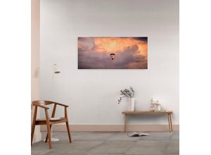 4055065031311 - Leinwandbild KOMAR Flying Balloon - Größe 40 x 90 cm bunt (farbe bild(er) bunt) B40cm Holz Papier Bilder Keilrahmenbild mi Echtholzrahmen