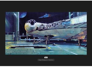 4055065163975 - Bild KOMAR Star Wars Classic RMQ Falcon Hangar bunt (farbe bild(er) bunt) B70cm H50cm Holz Papier Bilder Wandbild zur Dekoration im Kinderzimmer - ohne Rahmen