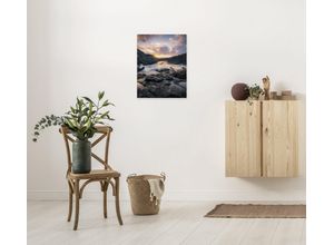 4055065031656 - Leinwandbild Keilrahmenbild - Golden Eye - Größe 30 x 40 cm Baum Berge Blumen Blätter Foto Jahreszeiten Landschaft Meer Natur Palmen Strand (Packung 1 St) 30x40 cm (Breite x Höhe) Keilrahmenbild bunt