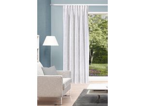 4056751520706 - Gardine HOME WOHNIDEEN DITOS Gr 1 weiß B135cm H245cm Polyester Gardinen Kombibandschal Leinenoptik bestickt