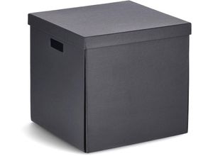 4003368144610 - Aufbewahrungsbox ZELLER PRESENT schwarz B335cm H32cm T33cm Papier Aufbewahrungsboxen beschriftbar recycelter Karton 4003368144610 - Aufbewahrungsbox ZELLER PRESENT schwarz B335cm H32cm T33cm Papier Aufbewahrungsboxen beschriftbar recycelter Karton