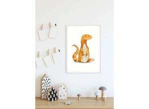 4055065154614 - Bild KOMAR Cute Animal Lizard bunt (farbe bild(er) bunt) B50cm H70cm Holz Papier Bilder Wandbild zur Dekoration - ohne Rahmen