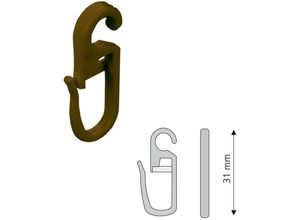 4016318019814 - Faltenclip LIEDECO braun (nussbaum) H31cm Kunststoff Gardinenbefestigungen Faltenlegehaken für Gardinenringe 4016318019814 - Faltenclip LIEDECO braun (nussbaum) H31cm Kunststoff Gardinenbefestigungen Faltenlegehaken für Gardinenringe