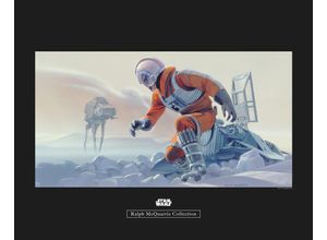 4055065164101 - Bild KOMAR Star Wars Classic RMQ Hoth Battle Pilot bunt (farbe bild(er) bunt) B50cm H40cm Holz Papier Bilder Wandbild zur Dekoration im Kinderzimmer - ohne Rahmen