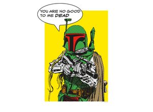 4055065163180 - Poster KOMAR Star Wars Classic Comic Quote Boba Fett bunt (farbe bild(er) bunt) B30cm H40cm Papier Bilder Kinderzimmer Schlafzimmer Wohnzimmer
