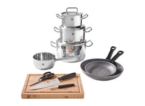 4009839643668 - Kochtopfset XXXLutz Exclusiv  Edelstahl  Metall Holz  10-teilig  16 cm20 cm16 cm  Kochen Töpfe Topfsets