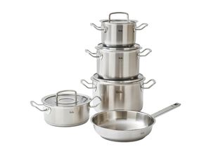 4009209384016 - Kochtopfset Original-Profi Collection®  Silber  Metall  5-teilig  16 cm20 cm  15 L3 L4 L15 L  Made in Germany  breiter Schüttrand