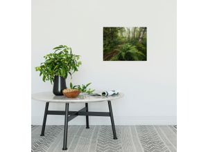 4055065031717 - Leinwandbild Keilrahmenbild - Mystic Birch Grove - Größe 40 x 30 cm Baum Berge Blumen Blätter Foto Jahreszeiten Landschaft Meer Natur Palmen Strand (Packung 1 St) 40x30 cm (Breite x Höhe) Keilrahmenbild bunt