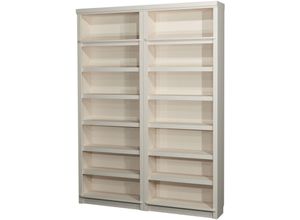 4067601442468 - Bibliothek HOME AFFAIRE Soeren Regale Gr B H T 160 cm x 220 cm x 29 cm 14 St offene Fächer beige (cremeweiß) Home Affaire Mit viel Stauraum