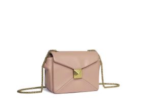 4036673248469 - Umhängetasche Pyramide Damen Gr B H T 19cm x 19cm x 11cm onesize rosa Polyurethan (PU) COLLEZIONE ALESSANDRO Taschen aus softem Material und zarter Kette