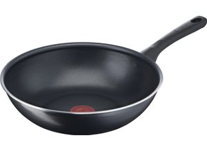 3168430308268 - Wok TEFAL Day by Day B55819 Pfannen Gr Ø 28 cm + Höhe 75 cm schwarz Woks Antihaftversiegelung Thermo-Spot Temperaturanzeiger 28 cm