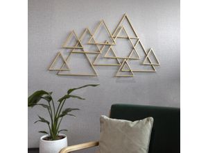 5011583537338 - Wandbild ART FOR THE HOME Modern Geo gold (farbe bild(er) gold) B111cm H64cm T3cm Ø3cm Metall Bilder ration Metal Kunst Luxus Modern Dreiecke 111m x 64 cm
