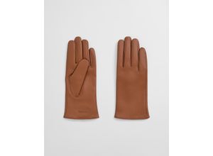 7325708354822 - Lederhandschuhe GANT CASHMERE LINED LEATHER GLOVES Damen Gr M braun (cognac) Web Lammleder unifarben Handschuhe Regular fit 7325708354822 - Lederhandschuhe GANT CASHMERE LINED LEATHER GLOVES Damen Gr M braun (cognac) Web Lammleder unifarben Handschuhe Regular fit