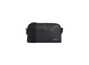 8721107863771 - Mini Bag CALVIN KLEIN JEANS MONO LOGO CAMERA BAG 22 Damen Gr B H T 45cm x 22cm x 13cm schwarz Lederimitat Taschen Umhängetasche klein Schultertasche Body Bag uni