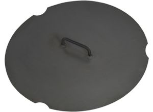 5902709571988 - Grill Zubehör Deckel für Feuerschalen aus Stahl in schwarz (Größe 62x62cm)