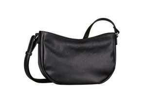 4255619915955 - Umhängetasche TOM TAILOR Denice Damen Gr B H T 29cm x 18cm x 10cm schwarz Polyurethan Taschen aus glattem Lederimitat mit toller Logoprägung in Schreibschrift