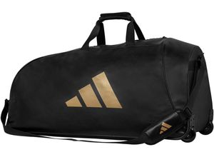 3662513319863 - Sporttasche ADIDAS PERFORMANCE Trolley Bag PU Combat Sports Gr XL gold (schwarz goldfarben) Taschen B H T 80cm x 37cm x 40cm XL Kunstleder B80cm H37cm T40cm