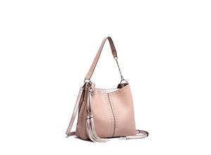 4036673245468 - Schultertasche Reala Damen Gr B H T 34cm x 31cm x 12cm onesize rosa Lederimitat COLLEZIONE ALESSANDRO Taschen maritimer Look in Perfektion