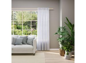 4006470576560 - Vorhang nach Maß NEUTEX FOR YOU EVA weiß B950cm H175cm Obermaterial 100% Polyester Gardinen nach Maß Uni-Voile mit elegantem Glanz