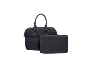 8712645303942 - Wickeltasche VADOBAG Care Vienna Hello Little One Damen Gr B H T 16cm x 28cm x 40cm grau (dunkelgrau) Kunstfaser unifarben Taschen mit passender Wickelunterlage
