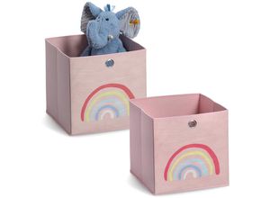 4003368503790 - Organizer ZELLER PRESENT Rosy Rainbow rosa (rosé) B28cm H28cm T28cm Vlies Aufbewahrungsboxen Aufbewahrungsbox flach klappbar Vlies 4003368503790 - Organizer ZELLER PRESENT Rosy Rainbow rosa (rosé) B28cm H28cm T28cm Vlies Aufbewahrungsboxen Aufbewahrungsbox flach klappbar Vlies
