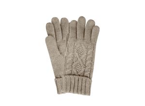 4042663072600 - Strickhandschuhe CAPELLI NEW YORK Damen braun (camel) Strick Materialmix Zopfmuster unifarben Handschuhe elegantes Zopfstrickmuster Umschlag am Bündchen Wollanteil 4042663072600 - Strickhandschuhe CAPELLI NEW YORK Damen braun (camel) Strick Materialmix Zopfmuster unifarben Handschuhe elegantes Zopfstrickmuster Umschlag am Bündchen Wollanteil