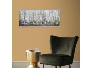 5011583537246 - Leinwandbild ART FOR THE HOME Birkenholz bunt (farbe bild(er) mehrfarbig) B100cm H40cm T35cm Ø35cm Leinwand Bilder Handgemalt Wandbild Gold Metallic 100x40cm
