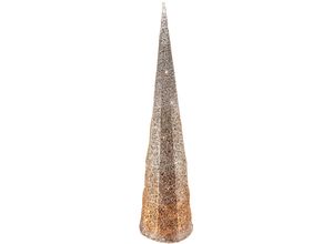 4019844773311 - LED-Dekofigur IGEA LED-Pyramide champagner B25cm H100cm Ø25cm Kunststoff Dekofiguren Tannenbaum Baum batteriebetrieben warmweiß Weihnachtsdeko innen 4019844773311 - LED-Dekofigur IGEA LED-Pyramide champagner B25cm H100cm Ø25cm Kunststoff Dekofiguren Tannenbaum Baum batteriebetrieben warmweiß Weihnachtsdeko innen