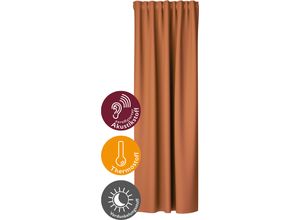 4043343595433 - Vorhang Galdin Gr 1 rot (ziegelrot) B140cm H245cm Polyester Gardinen Verdunklungsvorhang blickdicht Thermo Energiesparend 4043343595433 - Vorhang Galdin Gr 1 rot (ziegelrot) B140cm H245cm Polyester Gardinen Verdunklungsvorhang blickdicht Thermo Energiesparend