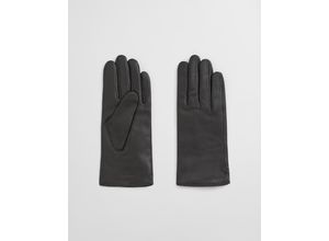 7325708354792 - Lederhandschuhe GANT CASHMERE LINED LEATHER GLOVES Damen Gr M braun (deep braun) Web Lammleder unifarben Handschuhe Regular fit 7325708354792 - Lederhandschuhe GANT CASHMERE LINED LEATHER GLOVES Damen Gr M braun (deep braun) Web Lammleder unifarben Handschuhe Regular fit